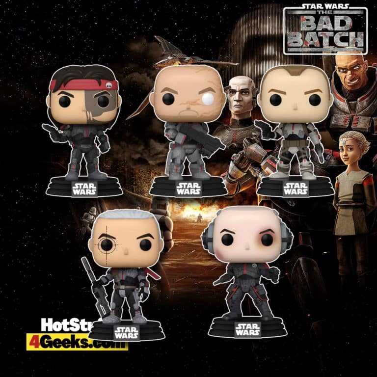 2021 NEW Star Wars: The Bad Batch 5-Pack Funko Pop! Exclusive