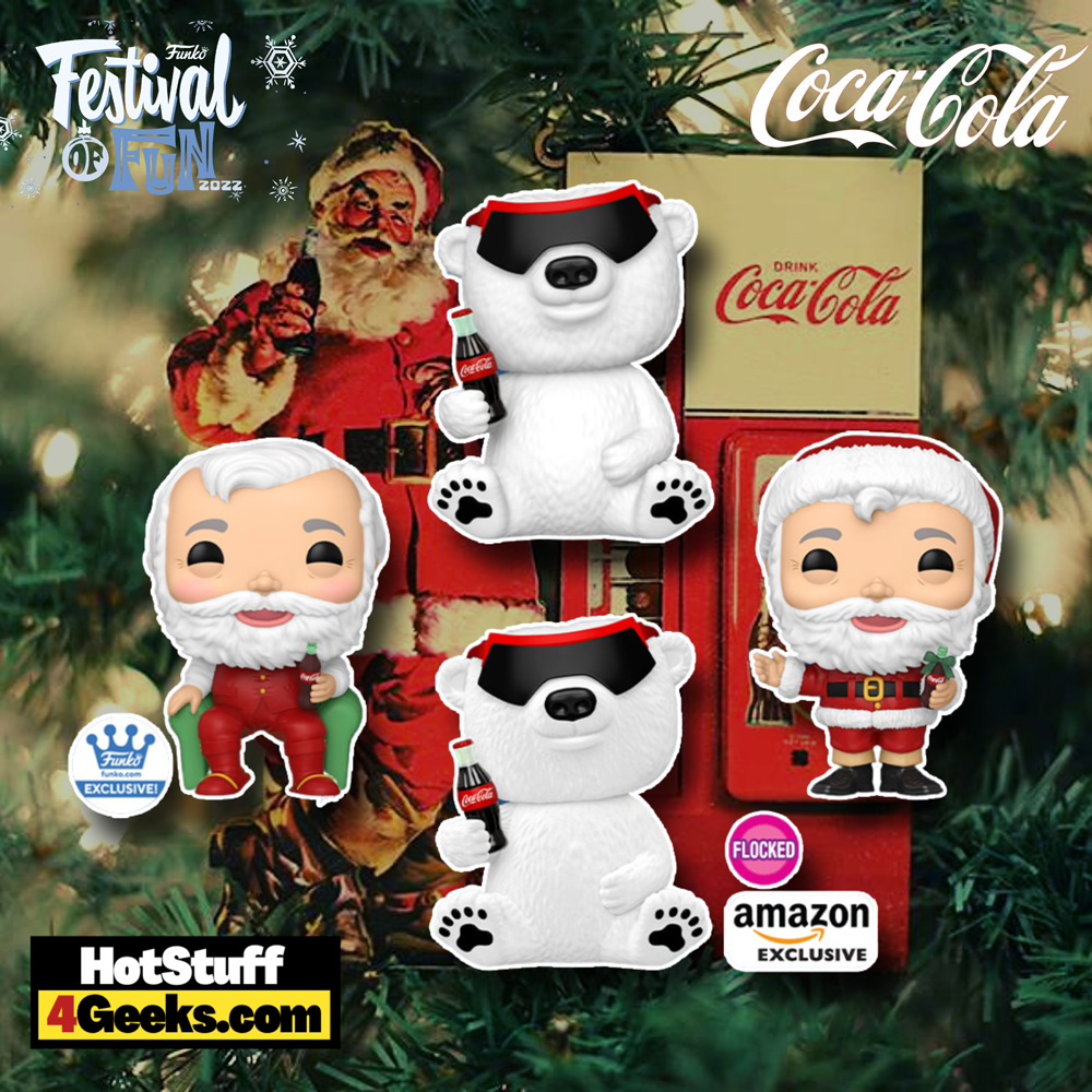 NEW Ad Icons Coca Cola Holiday Season 2022 Funko Pops 