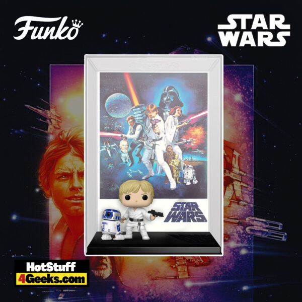 2022 NEW A New Hope: Luke Skywalker w/ R2-D2 Funko Pop! Movie Poster