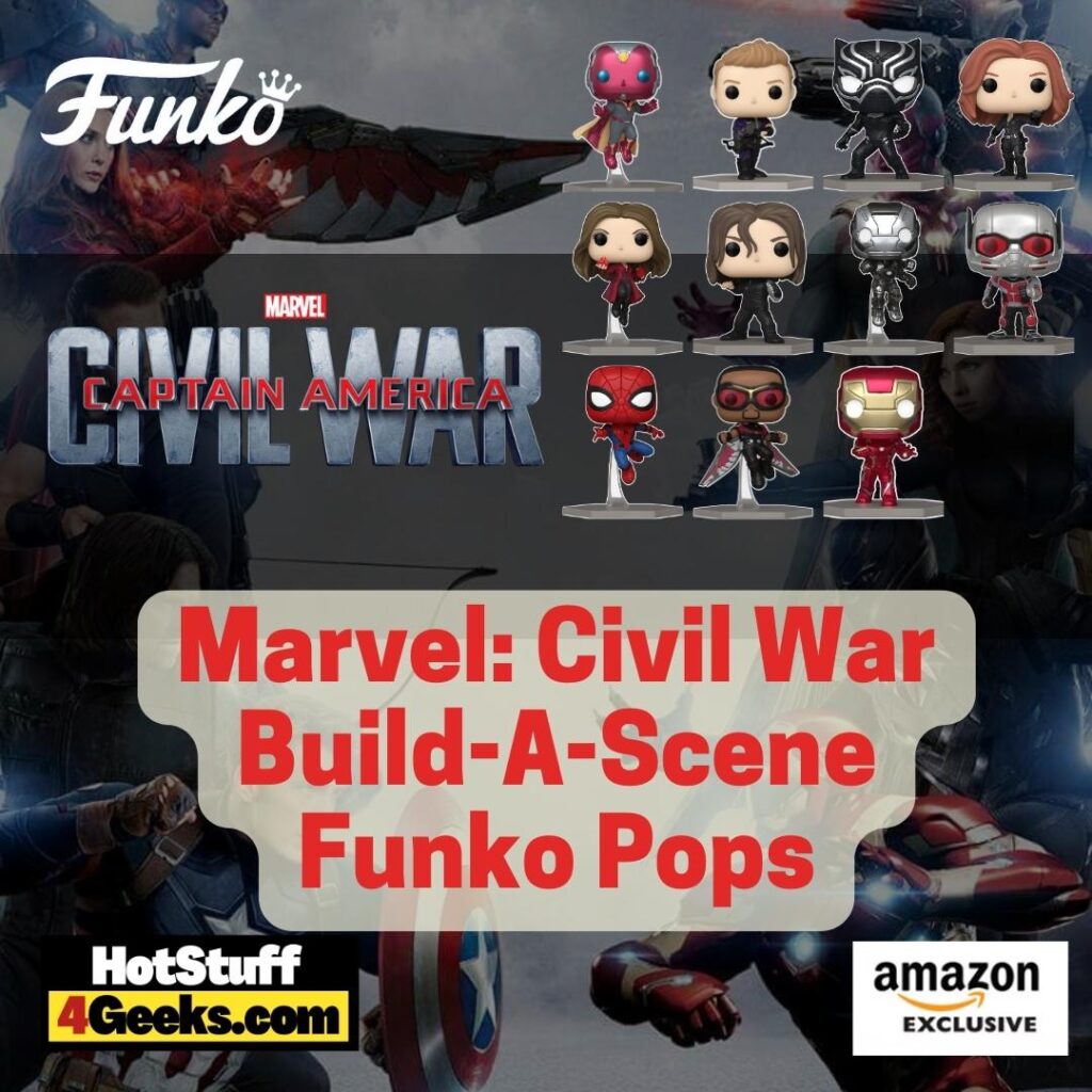 2023 NEW Marvel: All the Civil War Build A Scene Funko Pops!