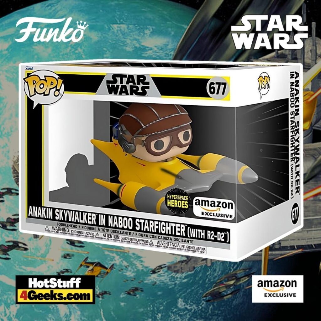 2023 NEW Anakin Skywalker in Naboo Starfighter Funko Pop!