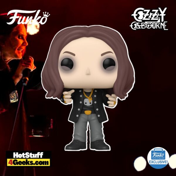 2023 NEW Ozzy Osbourne in Black Suit Funko Pop! Exclusive