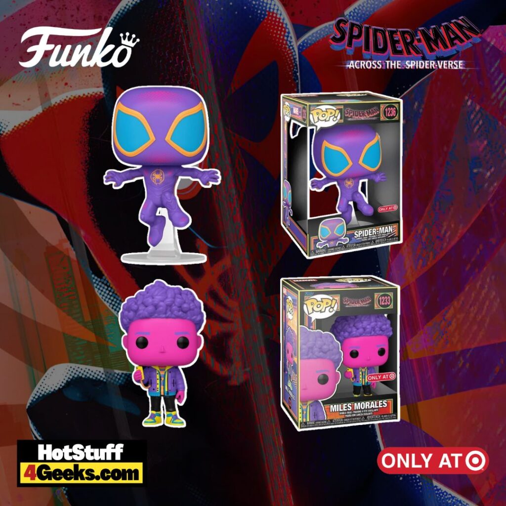2023 NEW Blacklight Spider-Man: Across the Spider-Verse Funko Pops!