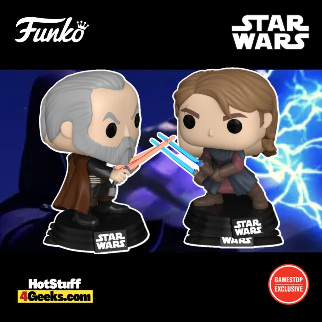 2023 NEW Count Dooku Vs. Anakin Skywalker 2-Pack Funko Pop!