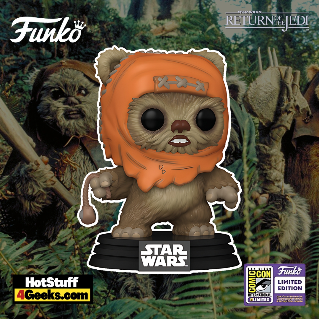 SDCC 2023 Star Wars Wicket With Slingshot Funko Pop 