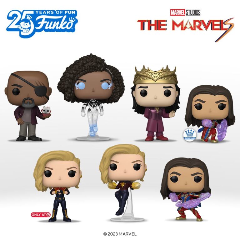 2023 NEW The Marvels Movie Funko Pops! Release Sparks