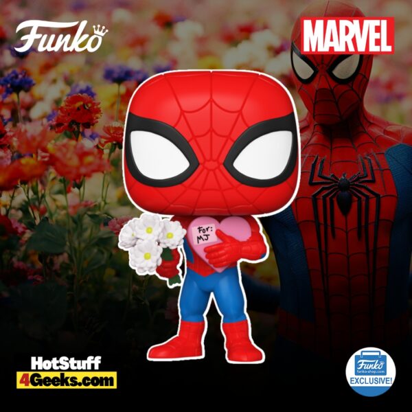 NEW Spider-Man with Flowers Funko Pop! 2024 Valentine's Day