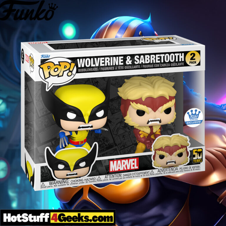 Funko Pop! Wolverine & Sabretooth 2-Pack: Marvel Legends Clash