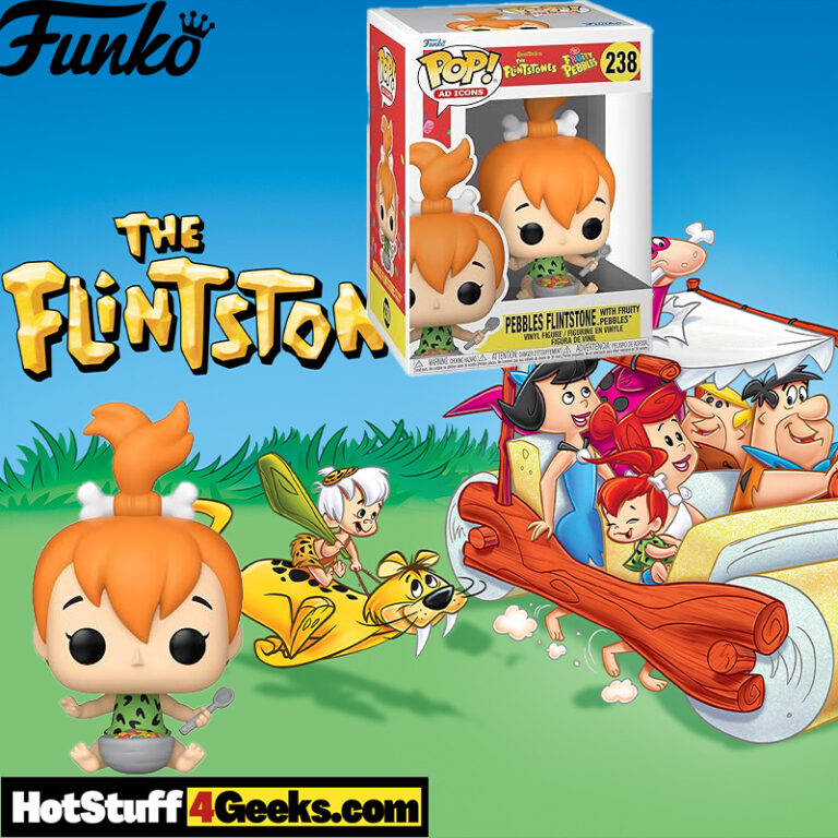 Pebbles Flintstone with Fruity Pebbles Funko Pop Ad Icons